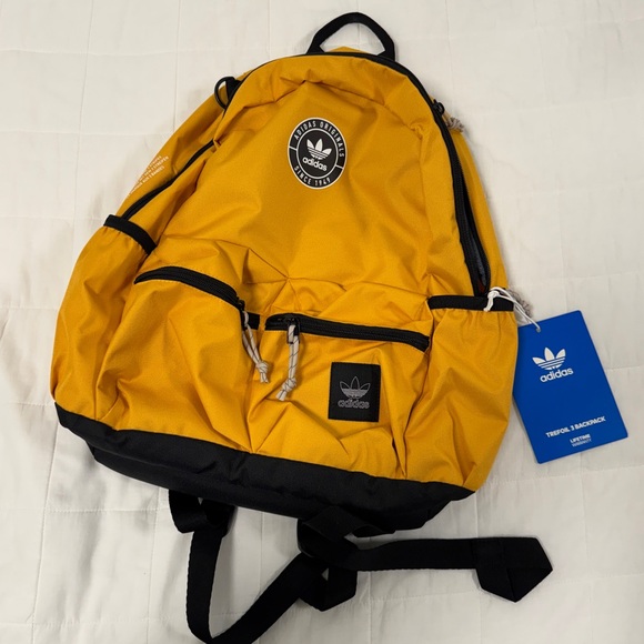 adidas | Bags | Adidas Mens Backpack In Yellow And Black | Poshmark